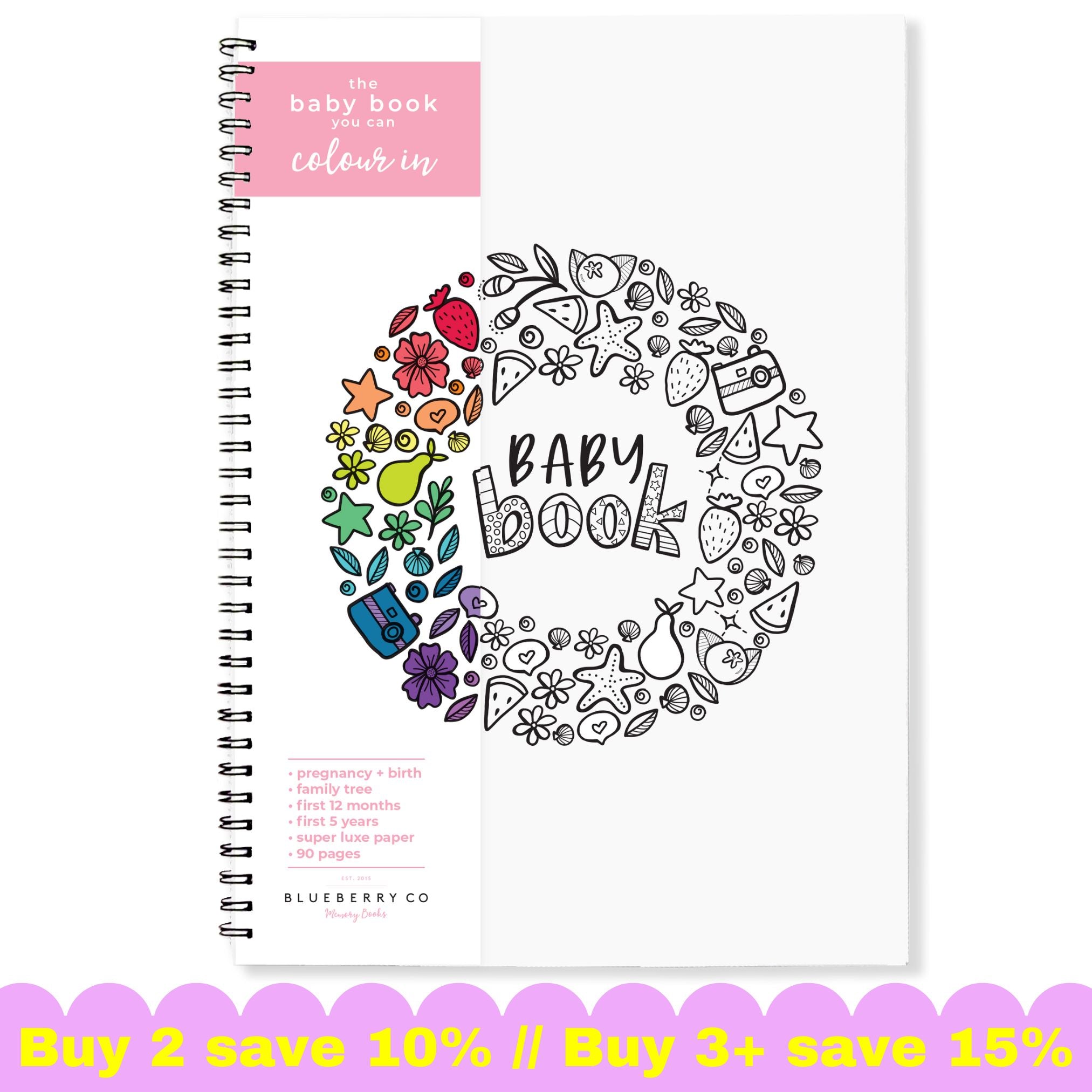 A Baby Keepsake Book as Unique as your Tiny Human | Blueberry Co ...