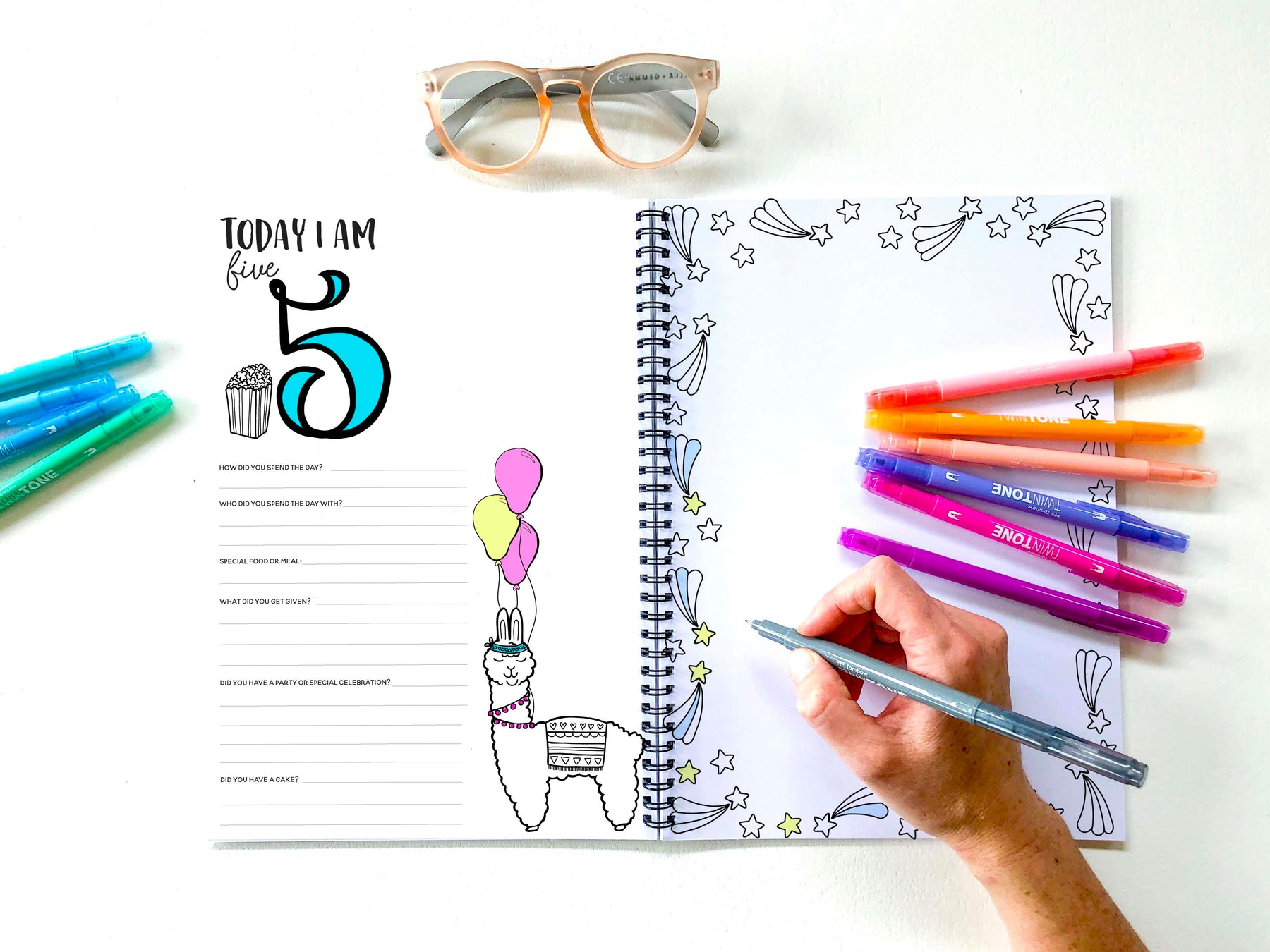 Birthday Memory Book | 18 birthdays with your tiny VIP | Blueberry Co ...